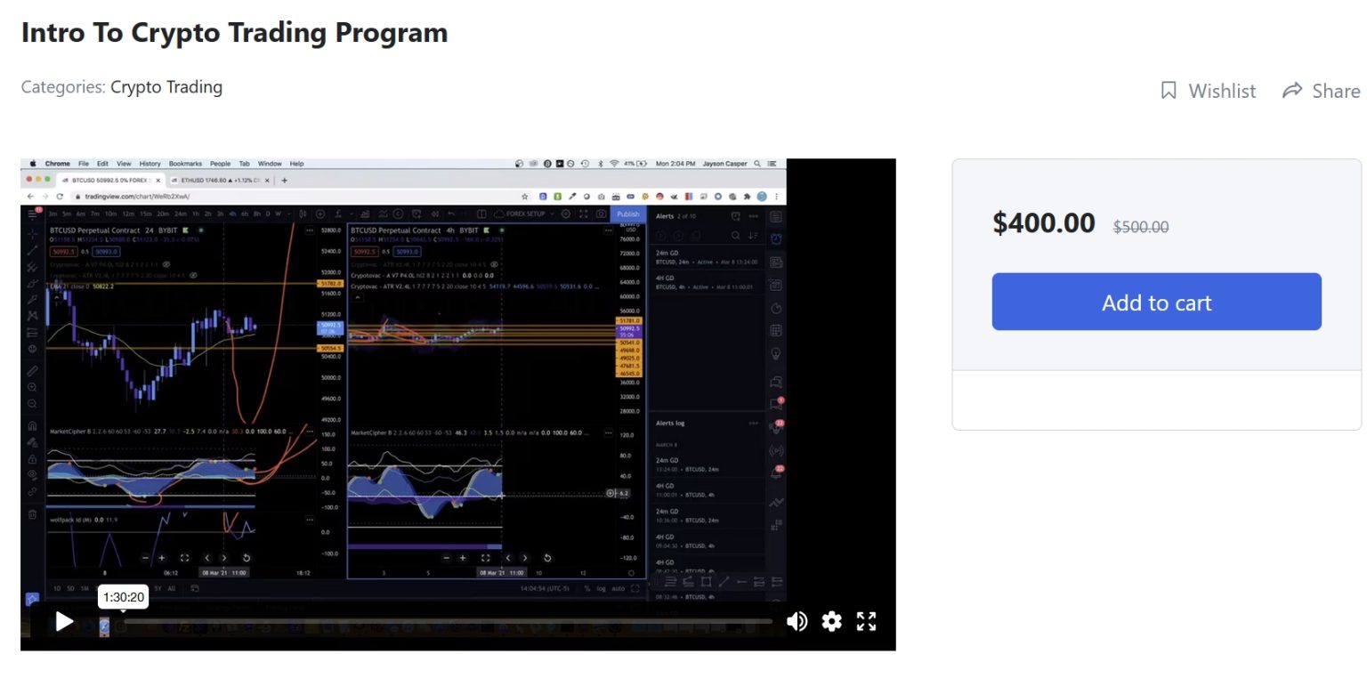 Jayson Casper – Intro To Crypto Trading Program - Foxtradeland
