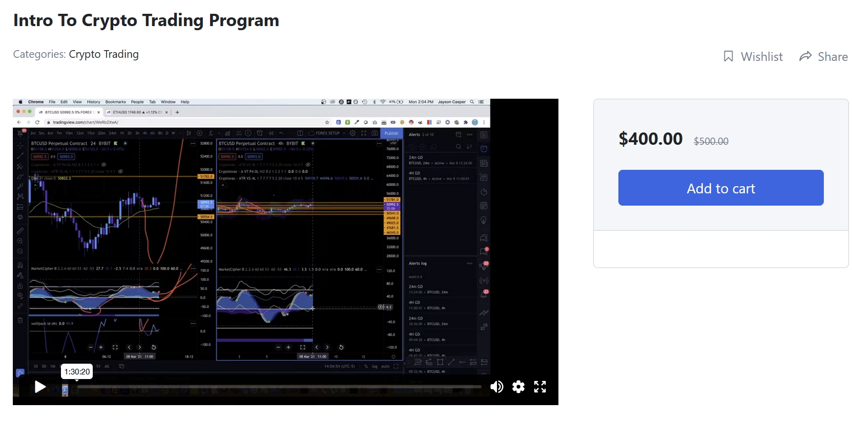 Jayson Casper – Intro To Crypto Trading Program - Foxtradeland